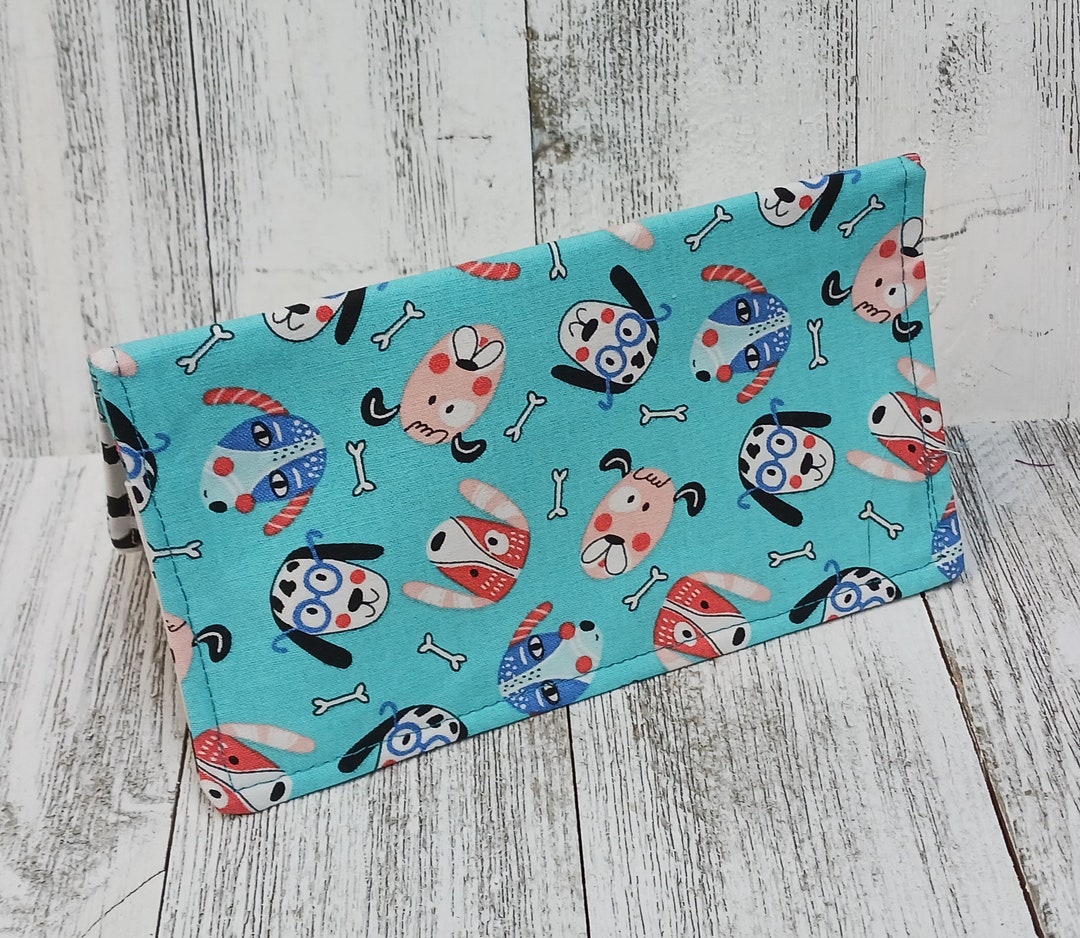 Funny DOGS Checkbook Cover Debit Registry Wallet Holder Clutch Purse ...