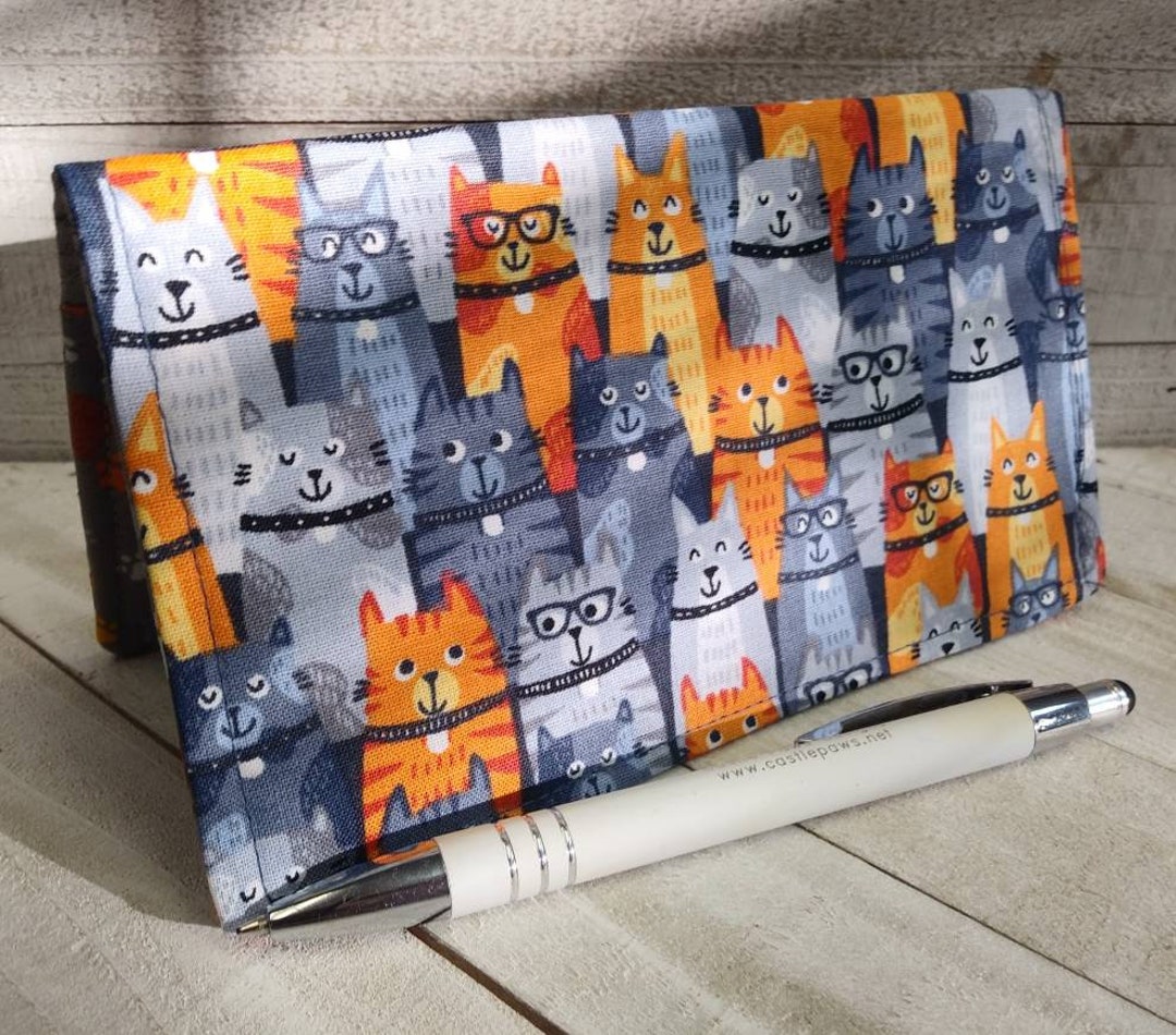 Cute CATS Wallet Checkbook Cover Debit Card Holder Clutch Purse ...