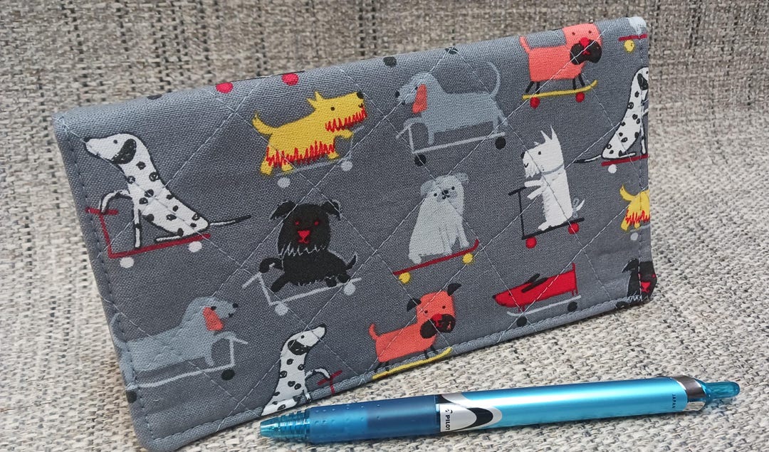QUILTED Checkbook Cover Debit Card Registry Wallet Clutch Purse Fabric ...
