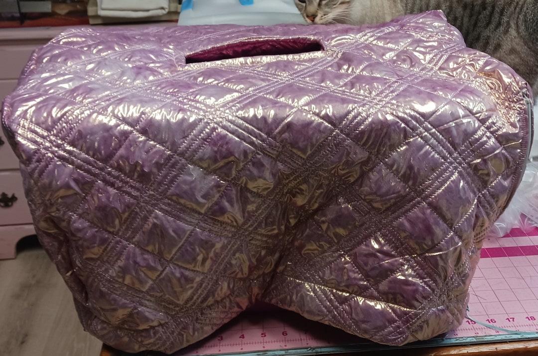 CRATE Cover Size Medium Two Front Zippers READY-MADE Quiled Lame ...