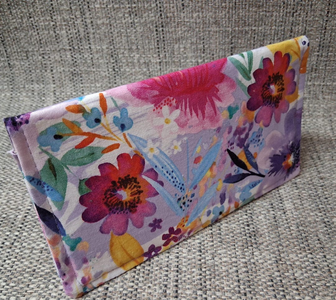 Floral Checkbook Debit Credit Card Registry Holder Clutch Purse ...
