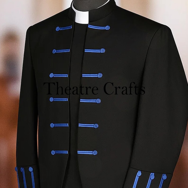 Priest Clergy Jacket: Preaching Christmas Religious Habit Black ...