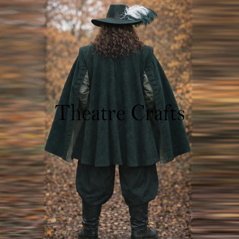 Musketeer Style Fashion Cassock | Cloak for Historical Reenactment ...