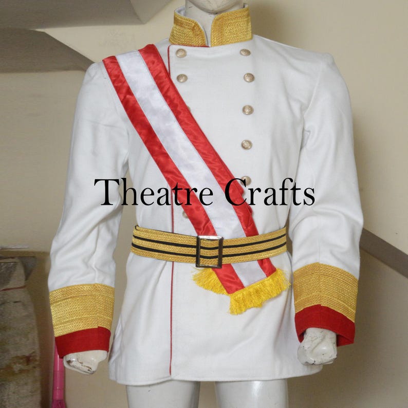 Men's White Wool Imperial Tunic: Royal Hussar Jacket - Etsy