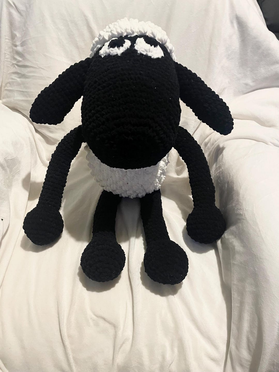 Shaun the Sheep Large Crochet Plushie : Handmade Doll - Etsy UK