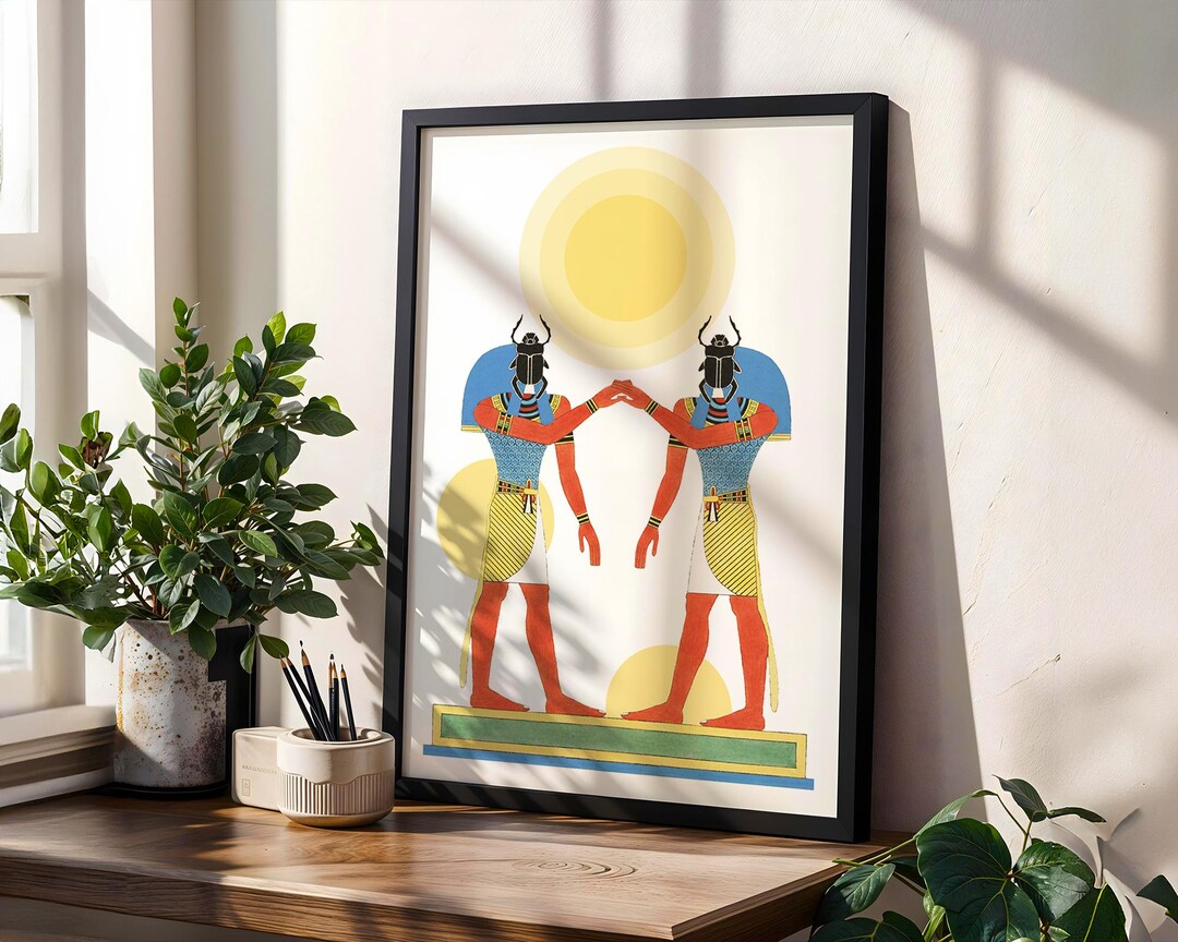 Ancient Egyptian Art Print Collage | Hieroglyphic Wall Art | Cosmic ...