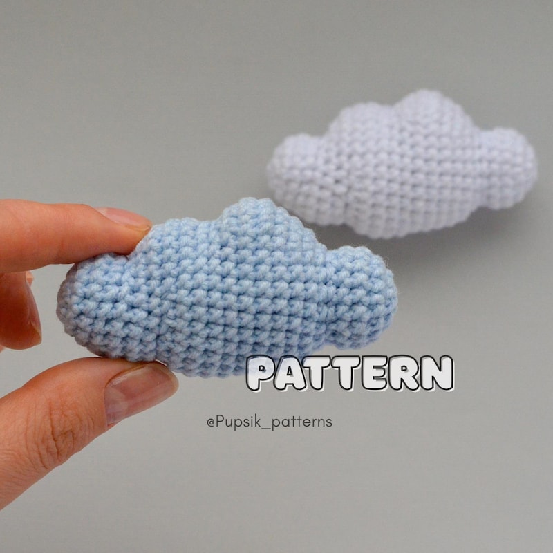 Keychain Cloud Crochet - Etsy