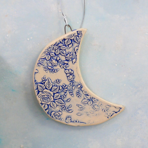 Moon Ceramic Tile - Etsy