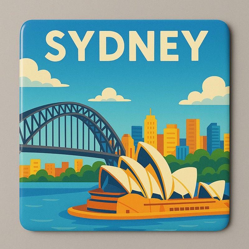 Sydney Fridge Magnets - Etsy