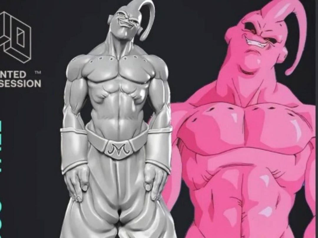 Super Buu Dragon Ball – 14K 3D Printed Resin Model Hand Painted or ...