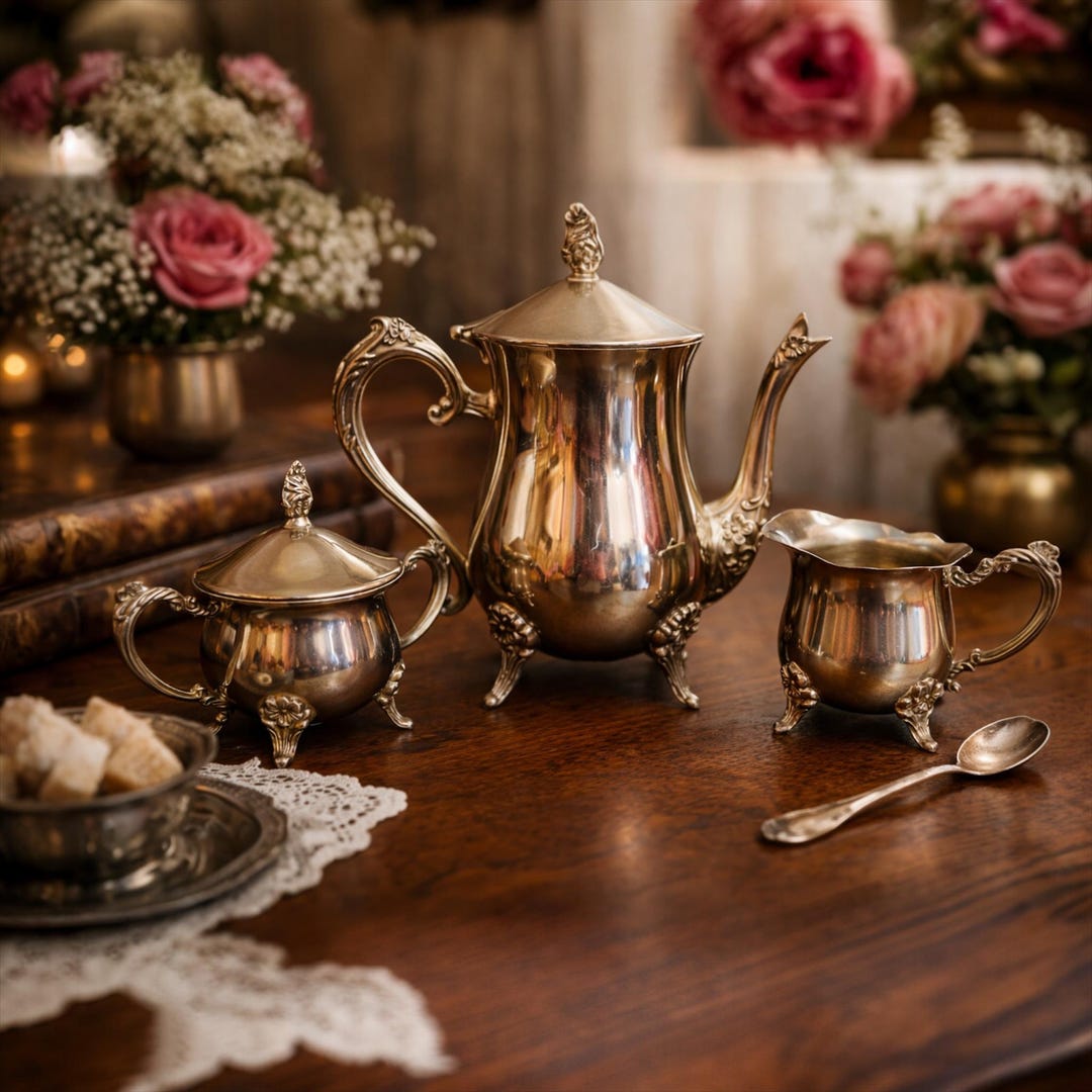 Vintage Melchior Baroque Coffee Set. Elegant Tea Set for Collectors and ...