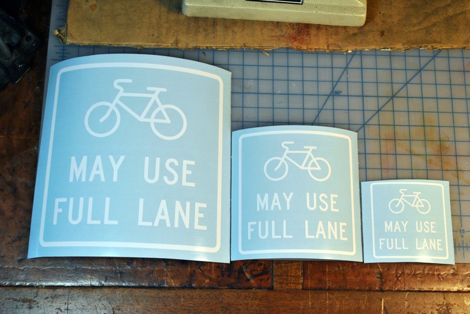 Bicycles May Use Full Lane Vinyl Sticker/decal - Etsy