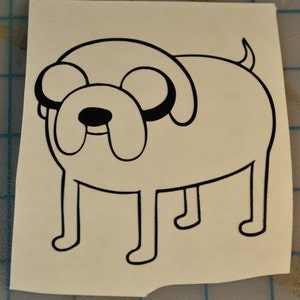Jake the Dog Adventure Time Vinyl Sticker/decal 2 Pack - Etsy