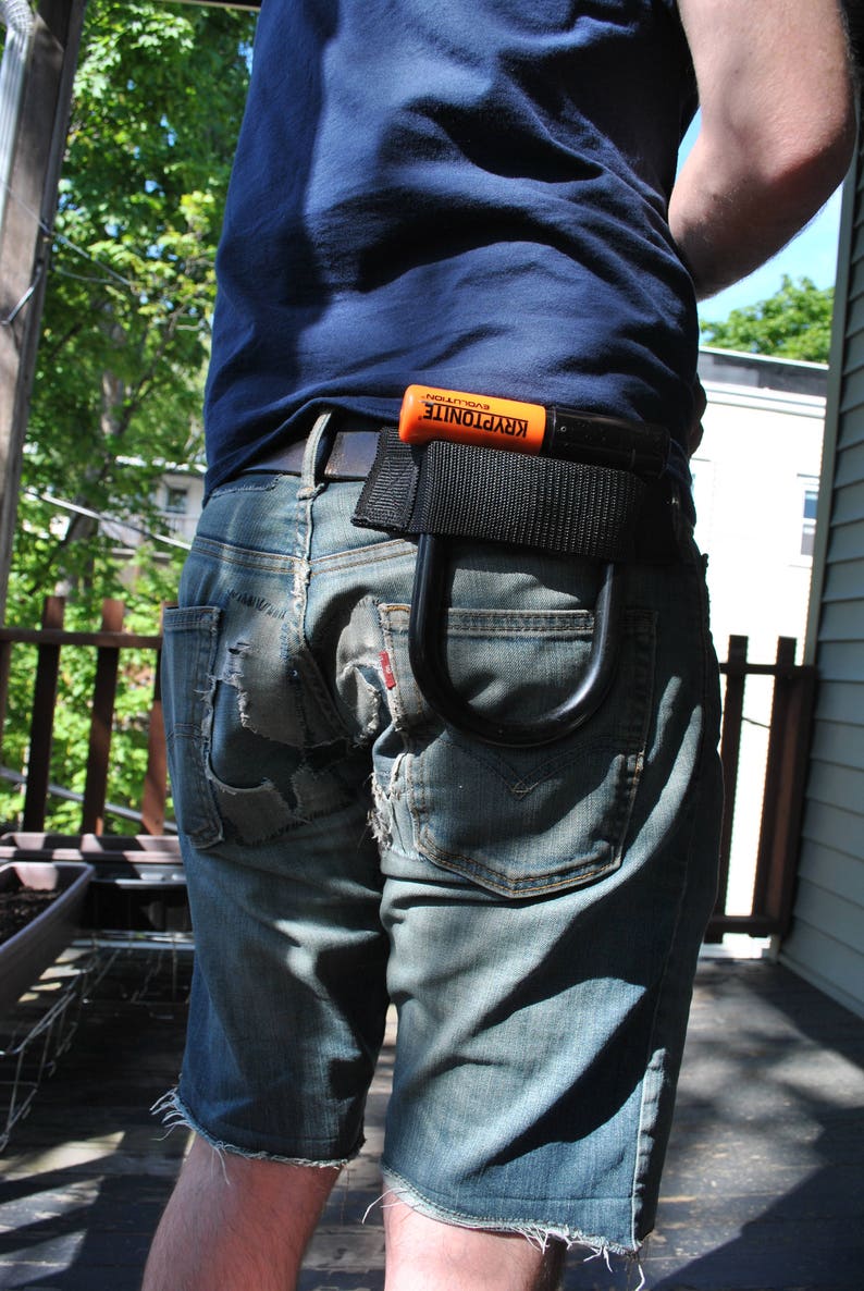 U Lock Holder/holster Belt Style Small - Etsy