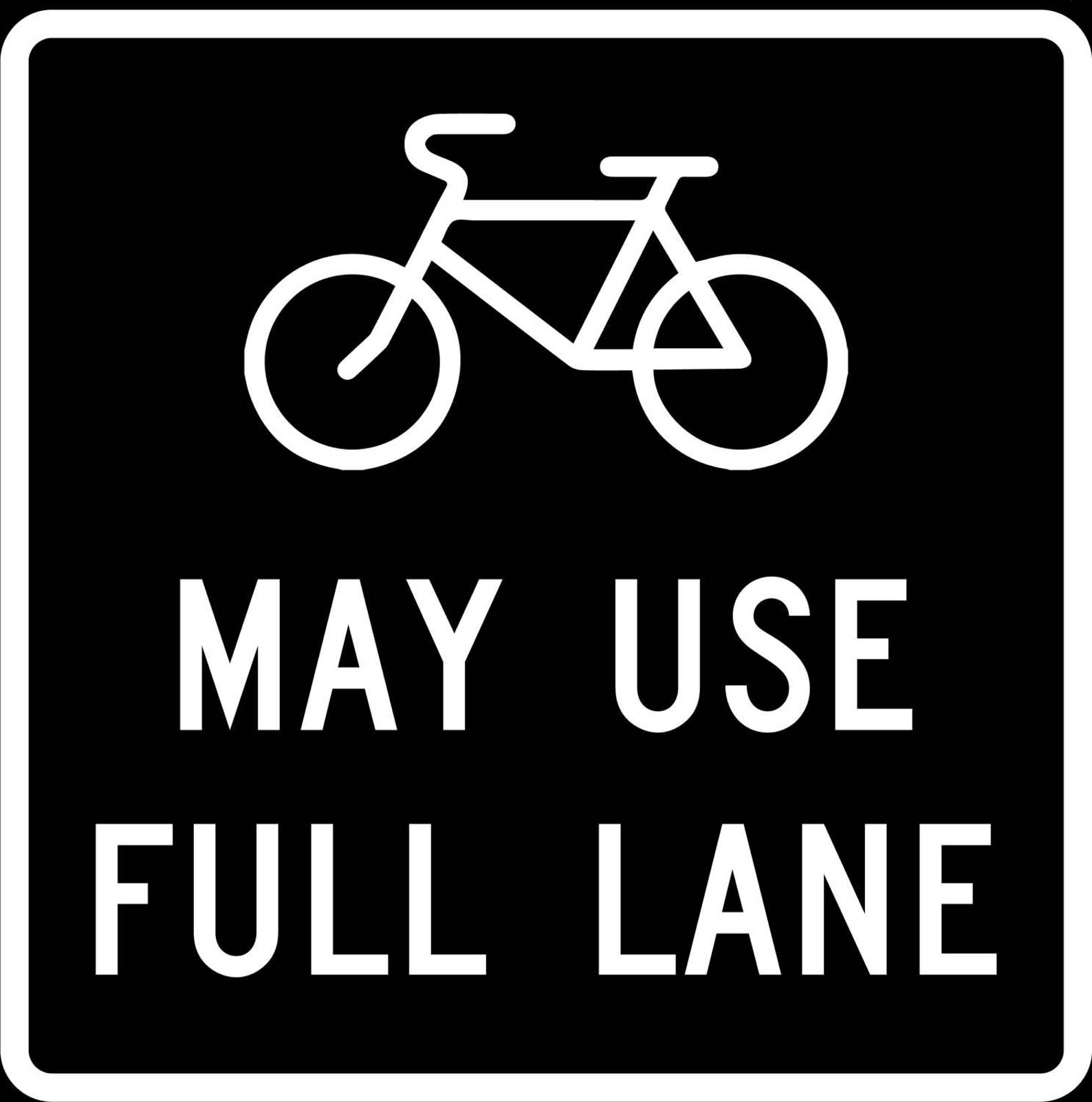 Bicycles May Use Full Lane Vinyl Sticker/decal - Etsy