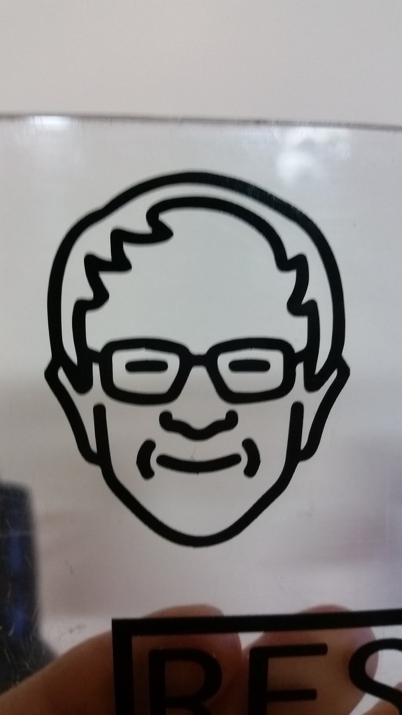 Bernie Sanders Head Vinyl Sticker/decal - Etsy