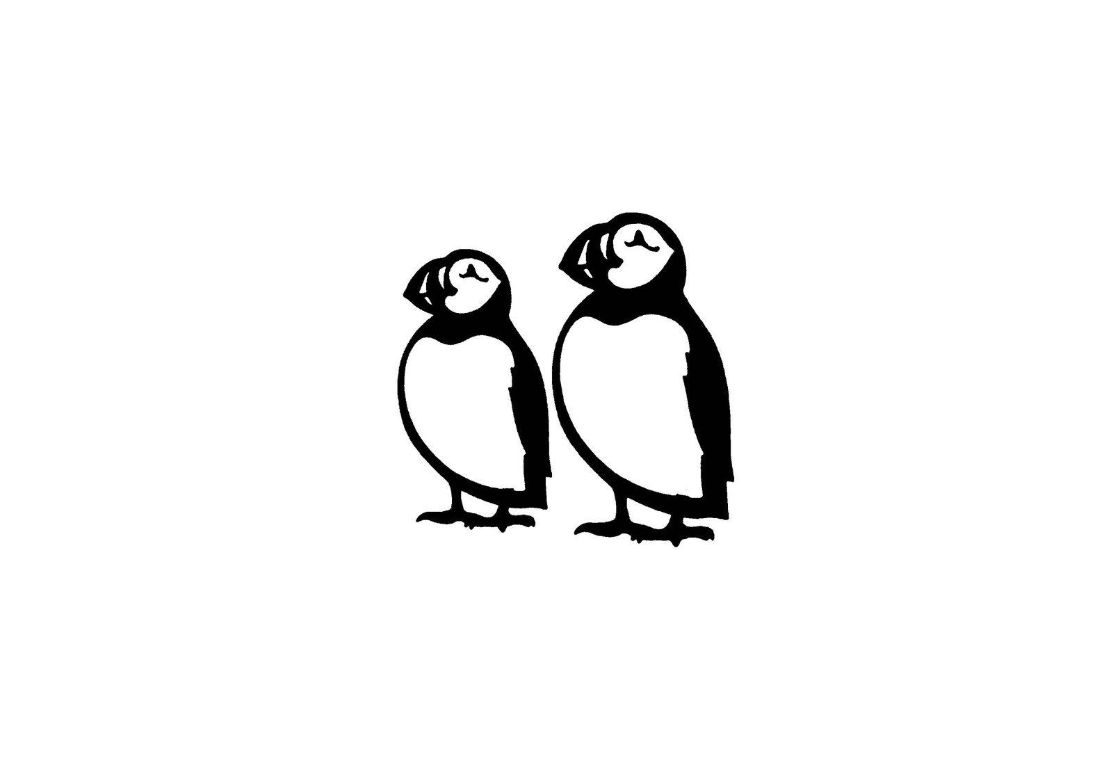 A Pair of Puffins Vinyl Sticker/decal | Etsy