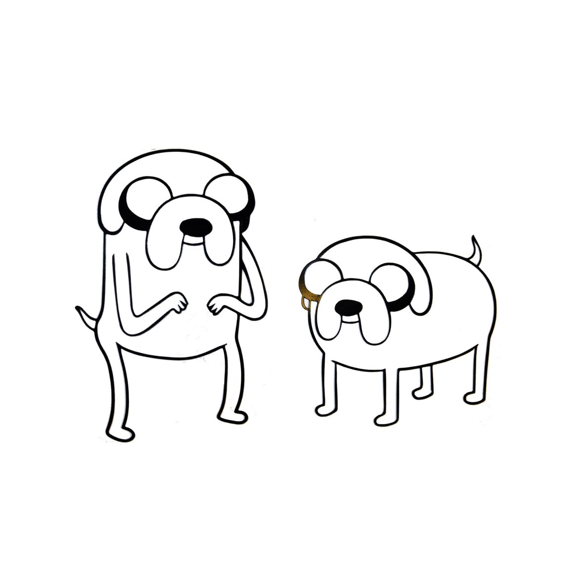 Jake the Dog Adventure Time Vinyl Sticker/decal 2 Pack - Etsy