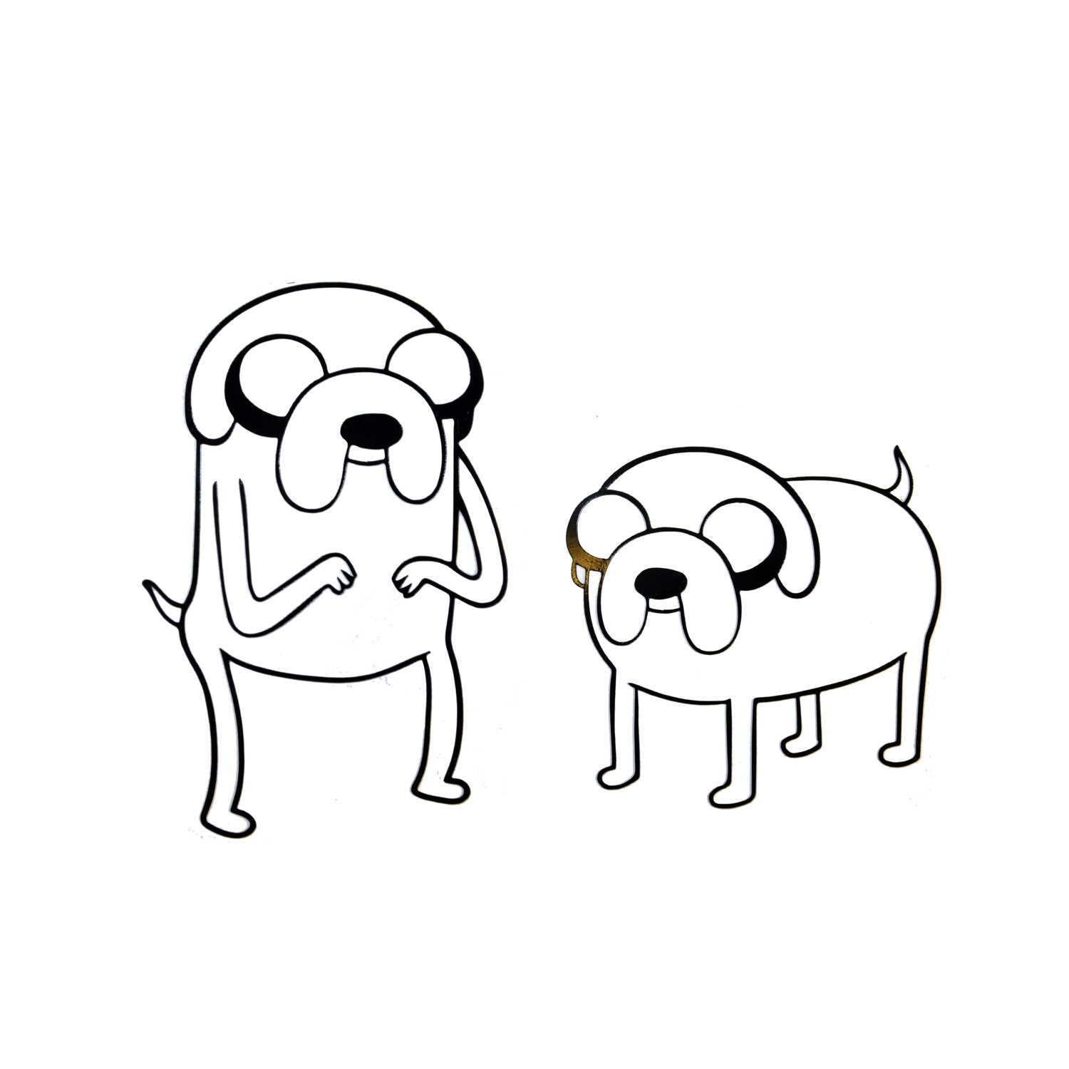 Jake The Dog Adventure Time Vinilo Pegatina/Decal 2 Pack | Etsy