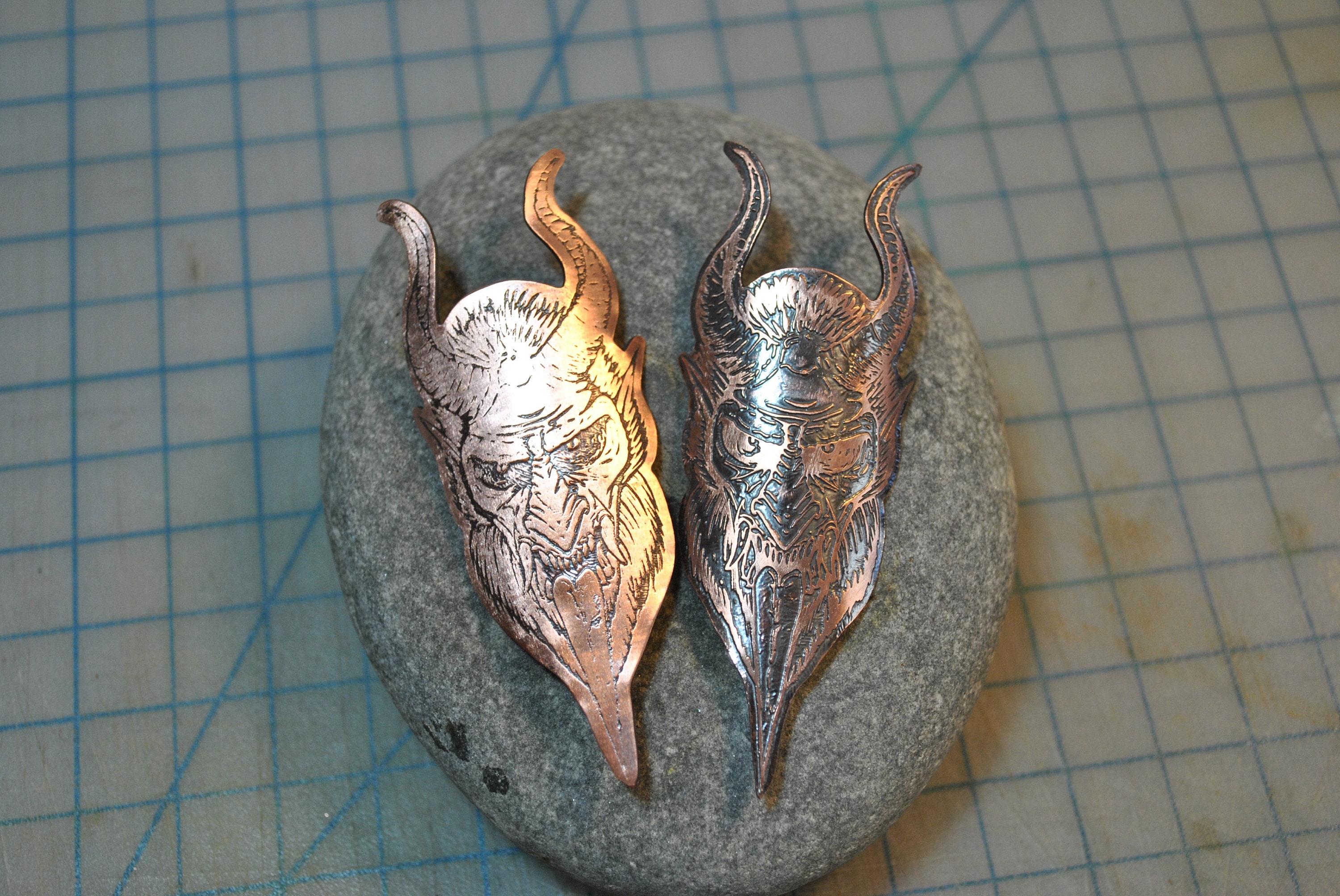 Krampus Head Badge - Etsy