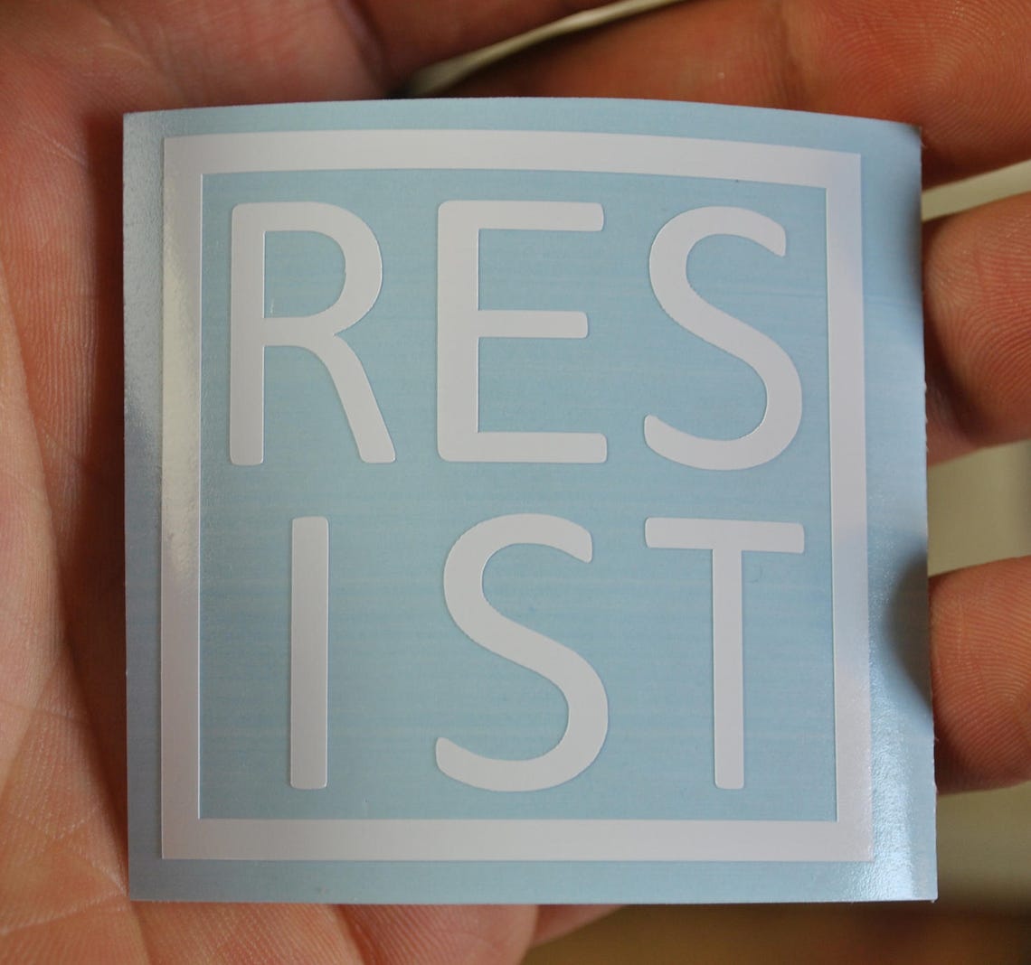 RESIST Box Vinyl Sticker/decal | Etsy