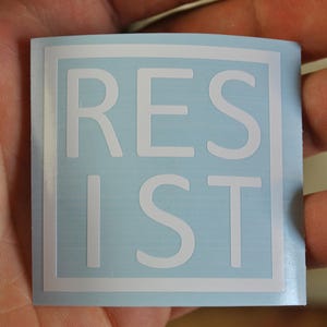 RESIST Box Vinyl Sticker/decal - Etsy