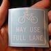 Bicycles May Use Full Lane Vinyl Sticker/decal - Etsy