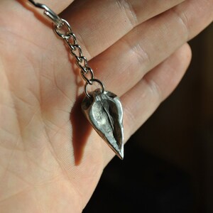 Hand Cast Pewter Crow Skull Key Chain - Etsy