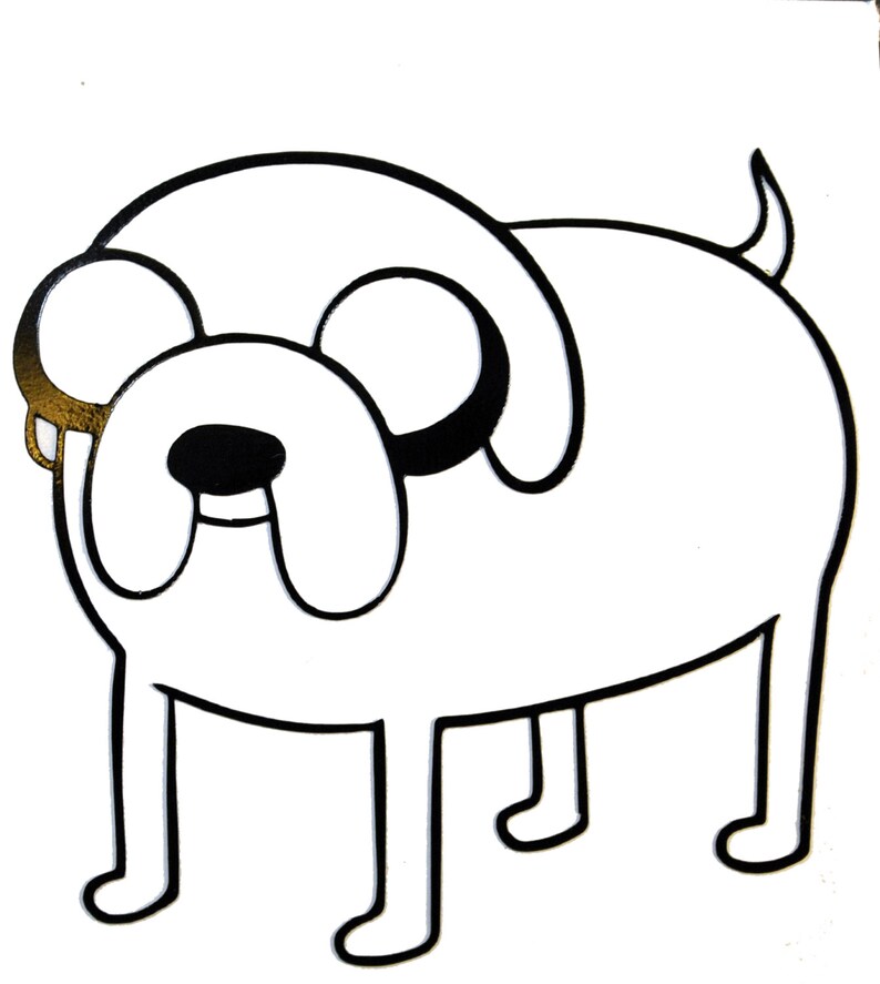 Jake the Dog Adventure Time Vinyl Sticker/decal 2 Pack - Etsy