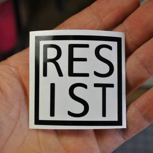 RESIST Box Vinyl Sticker/decal - Etsy