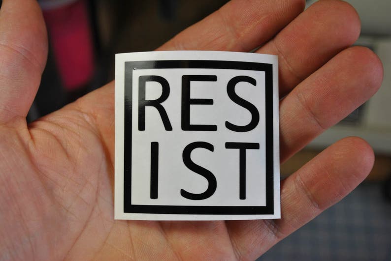 RESIST Box Vinyl Sticker/decal - Etsy