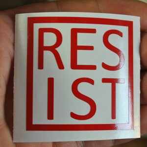 RESIST Box Vinyl Sticker/decal - Etsy