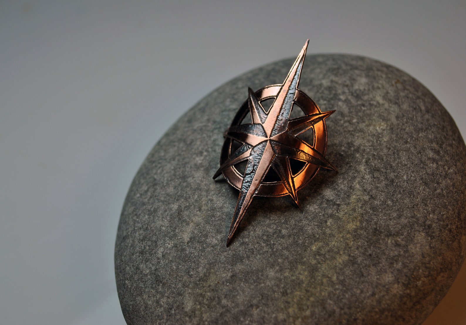 Compass Rose Head Badge - Etsy