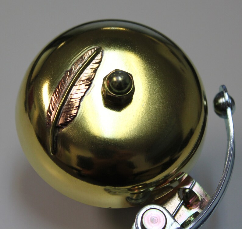 Crow Feather Custom Brass Bicycle Bell - Etsy