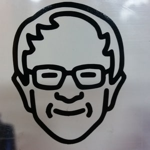 Bernie Sanders Head Vinyl Sticker/decal - Etsy