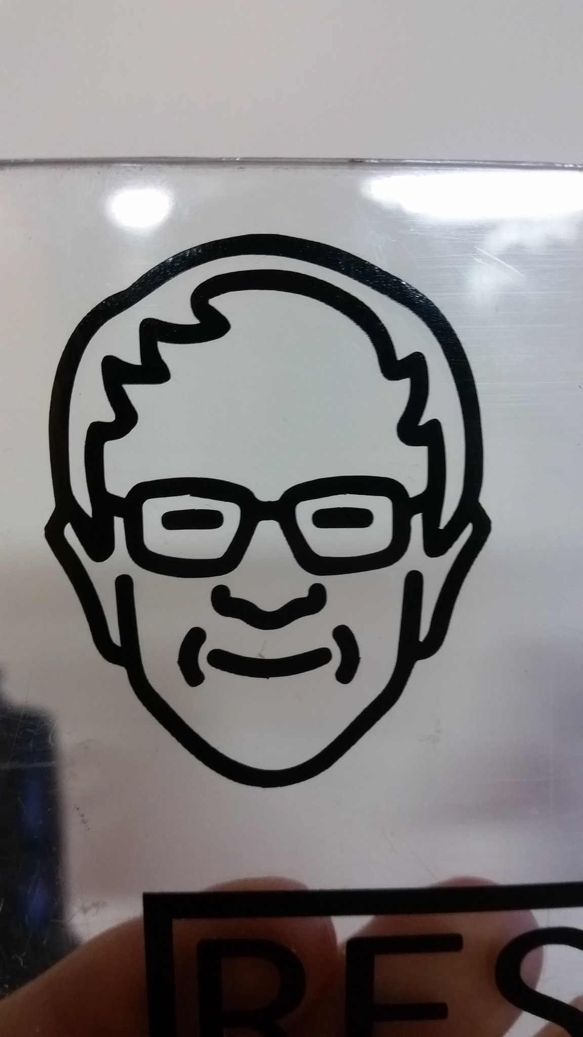Bernie Sanders Head Vinyl Sticker/decal - Etsy