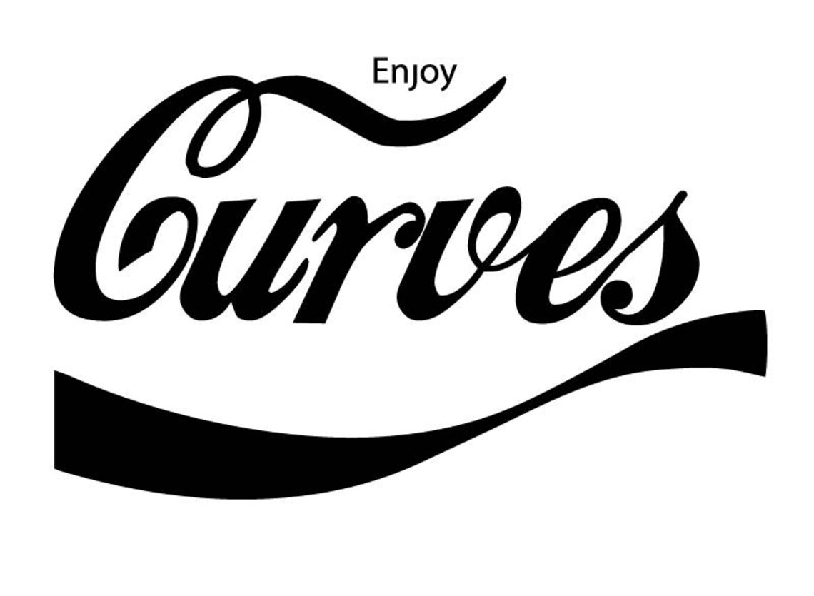 Enjoy Curves Vinyl Sticker/decal - Etsy