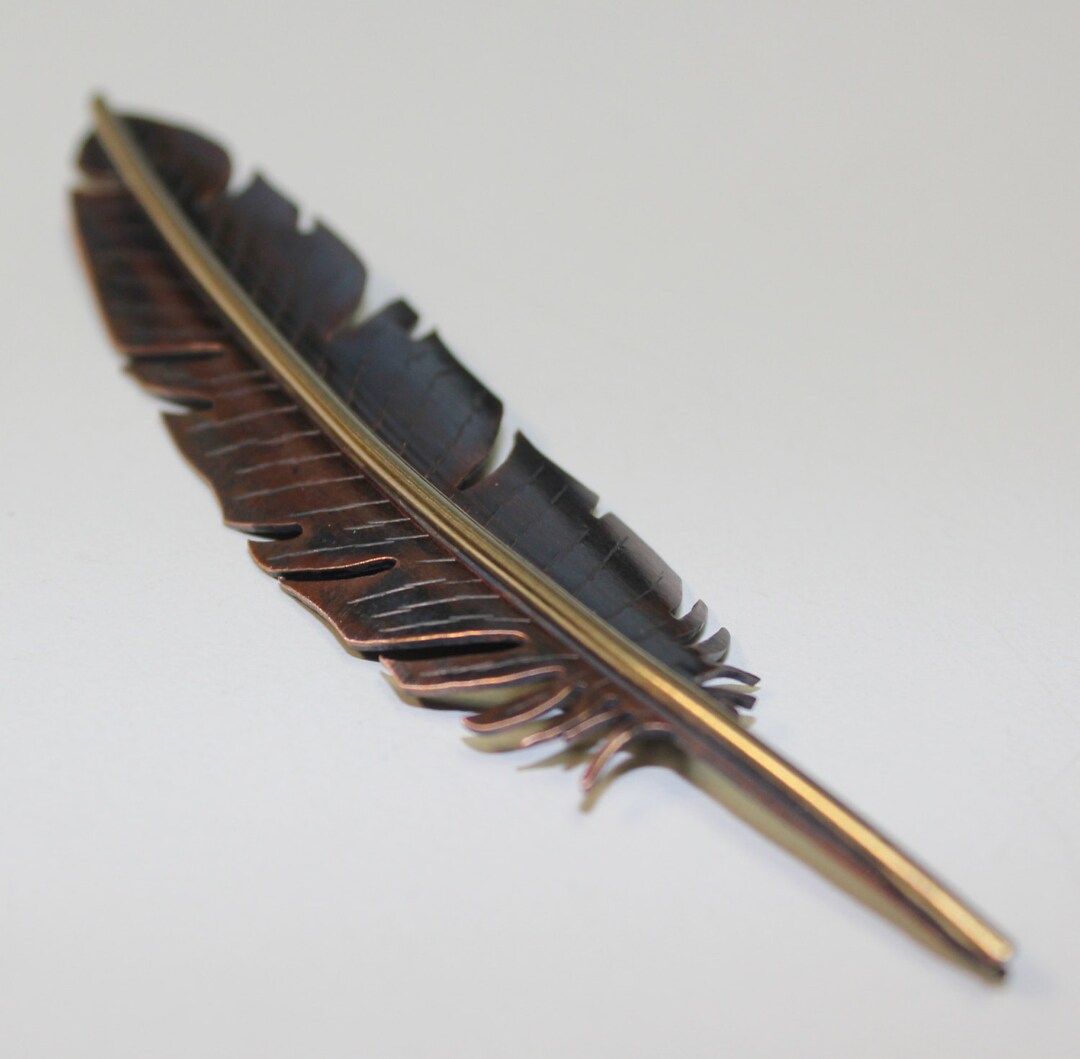 Crow Feather Head Badge - Etsy