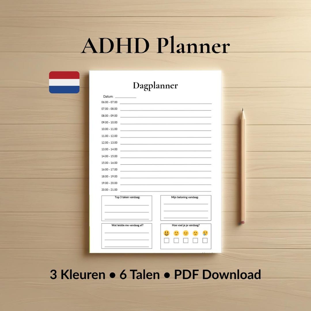 ADHD Planner Printable | Structure, Calm & Focus | Undated PDF ...