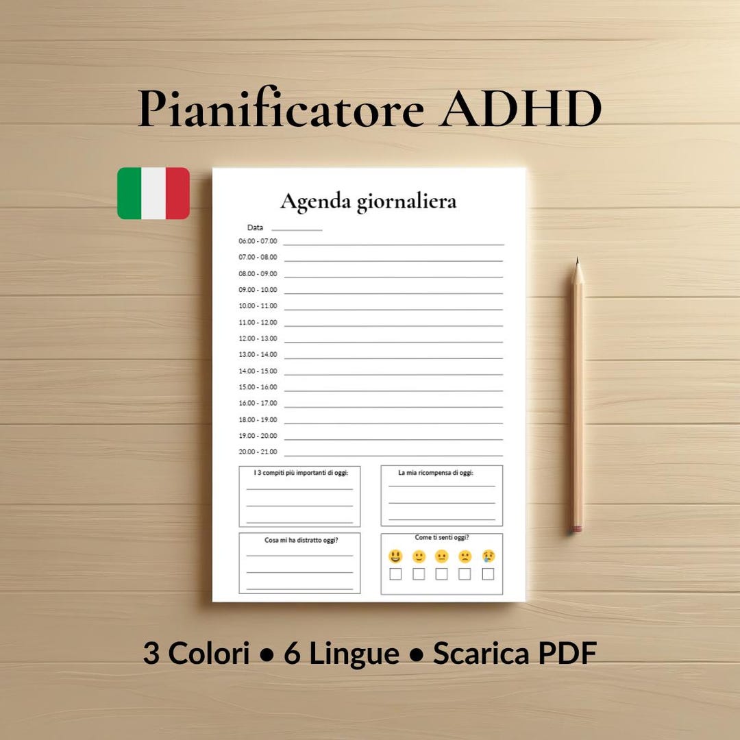 ADHD Planner Printable | Structure, Calm & Focus | Undated PDF ...