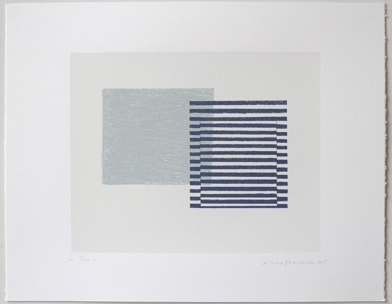 Mid Century Modern Geometric Original Screenprint Handmade - Etsy