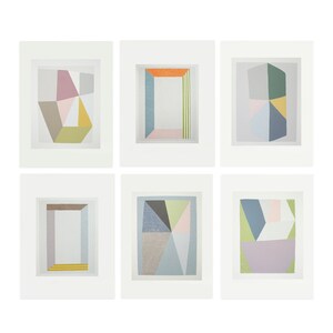 Geometric Screenprint: Mid-century Modern Abstract Wall Art - Etsy