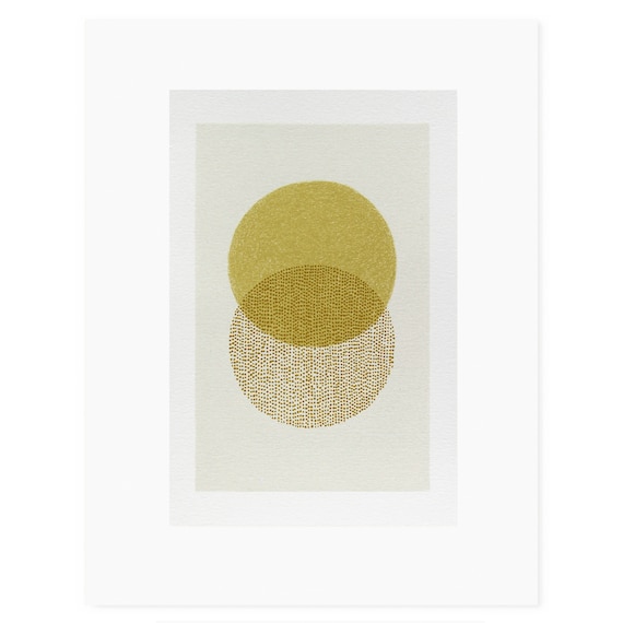 Small screenprint abstract handmade abstract art by Emma Lawrenson ...