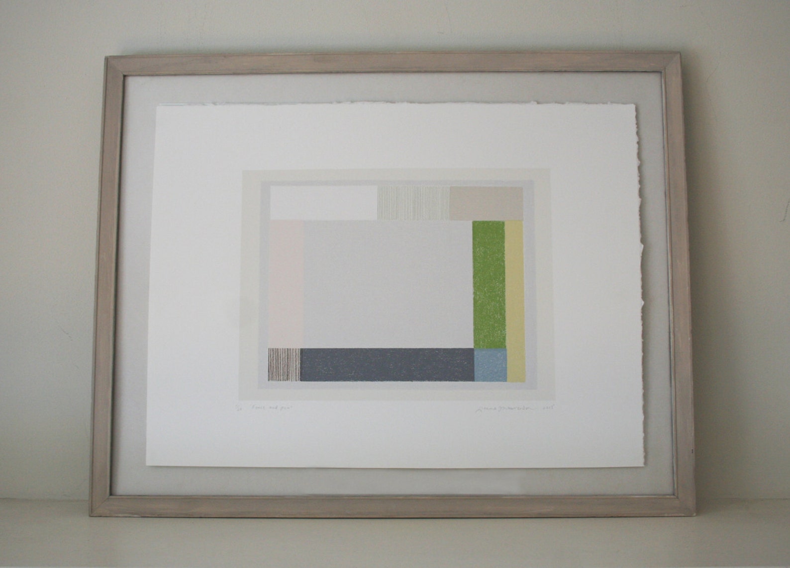 Geometric Screenprint Abstract Print Original Handmade Art | Etsy