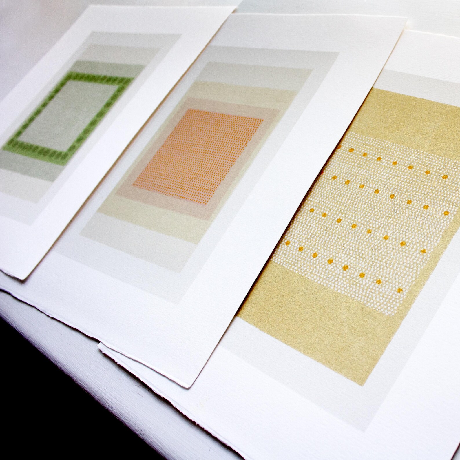 Fine Art Handmade Print, Original Abstract Screenprint. Squares, Albers ...