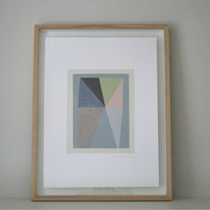 Geometric Screenprint: Mid-century Modern Abstract Wall Art - Etsy