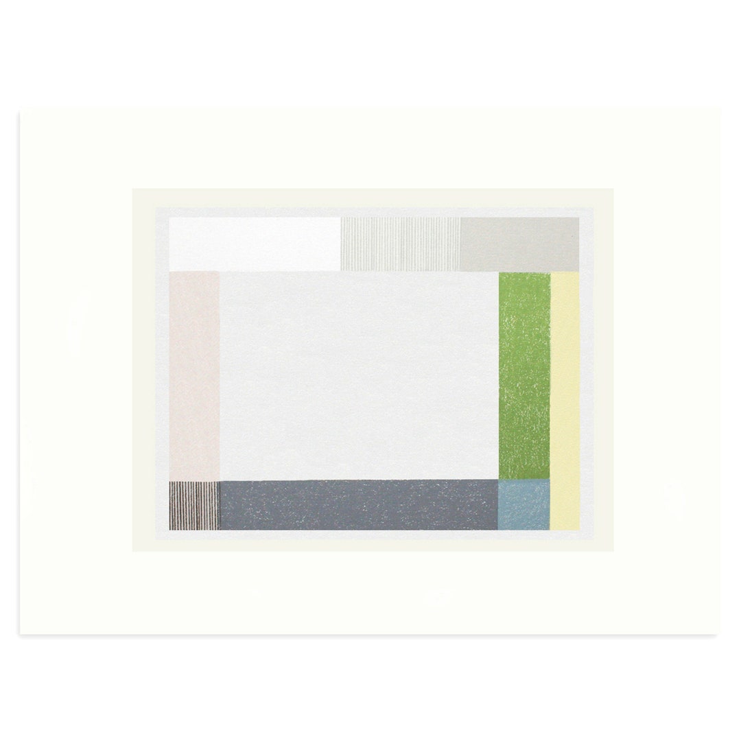 Geometric Screenprint, Abstract Print, Original, Handmade Art in Greys ...