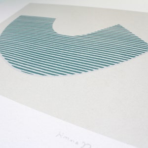 Mid Century Modern Art / Retro Screenprint / Sherbet Colours by Emma ...