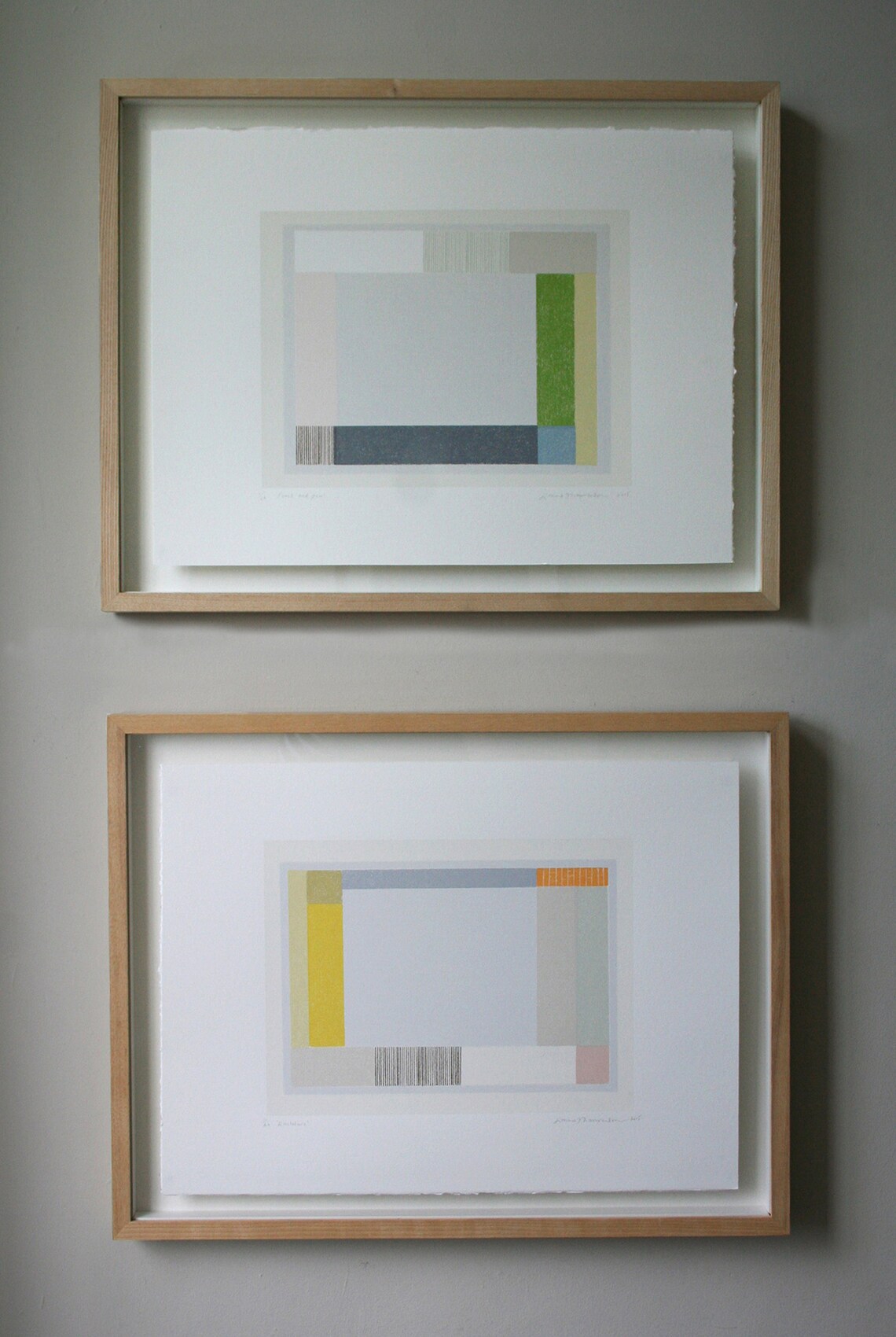 Geometric Screenprint Abstract Print Original Handmade Art | Etsy