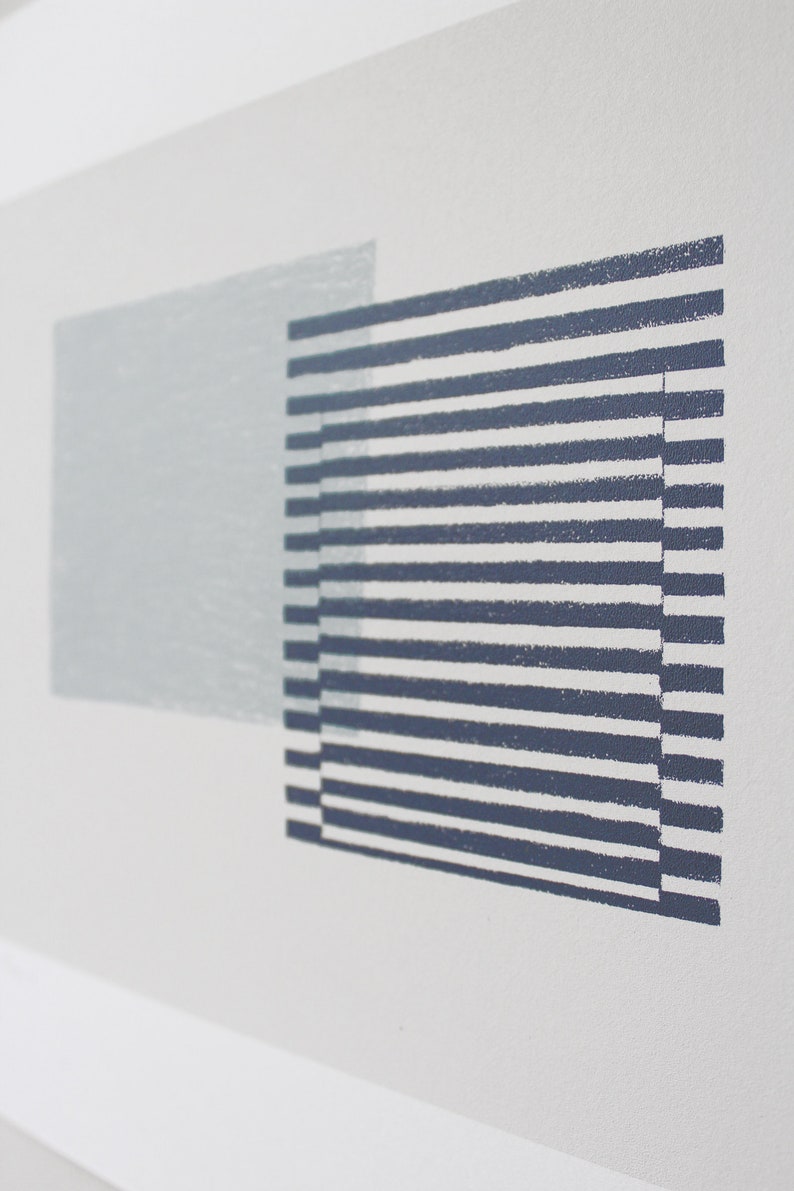 Mid Century Modern Geometric Original Screenprint Handmade - Etsy